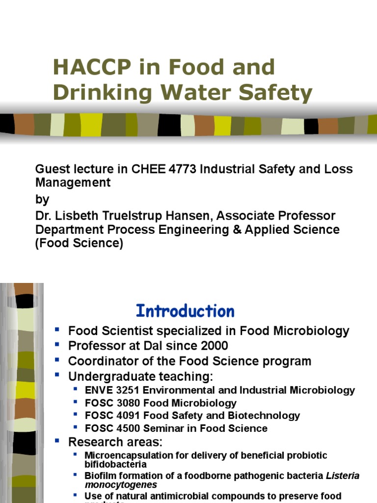 HACCP in Food and Drinking Water Safety | Download Free PDF | Hazard ...