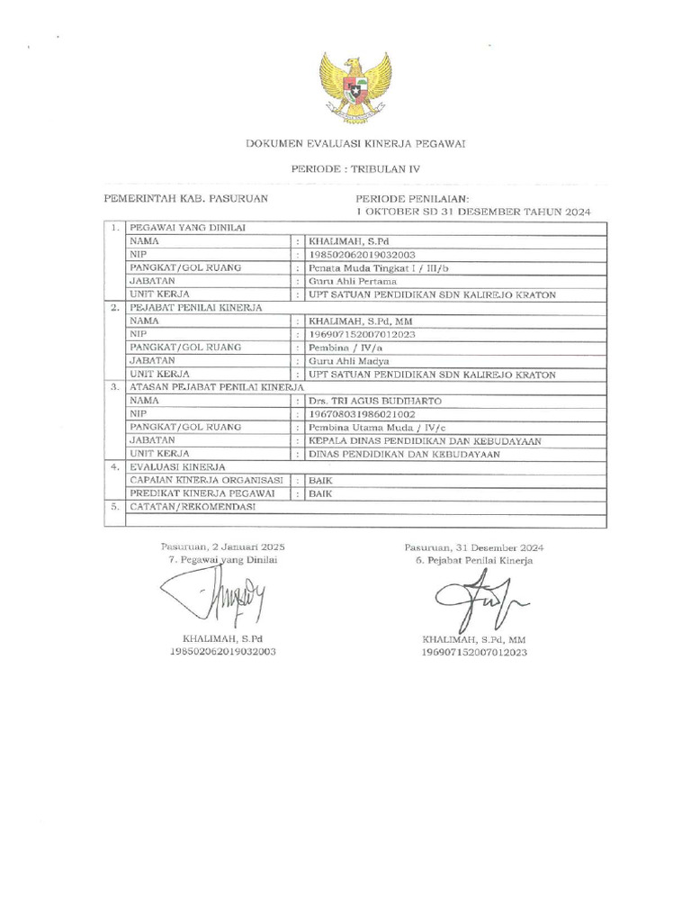 SKP TB 4 2024 Khalimah | PDF