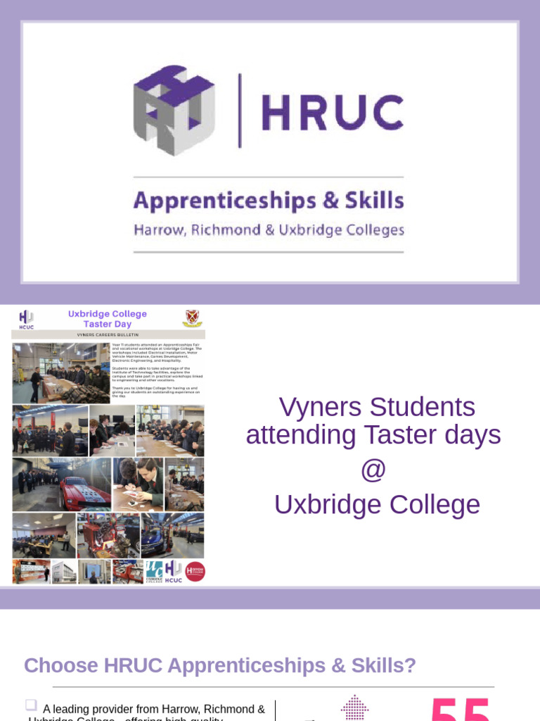 HRUC Apprenticeships T-Levels Presentation Schools - Gurjeet | PDF | Apprenticeship
