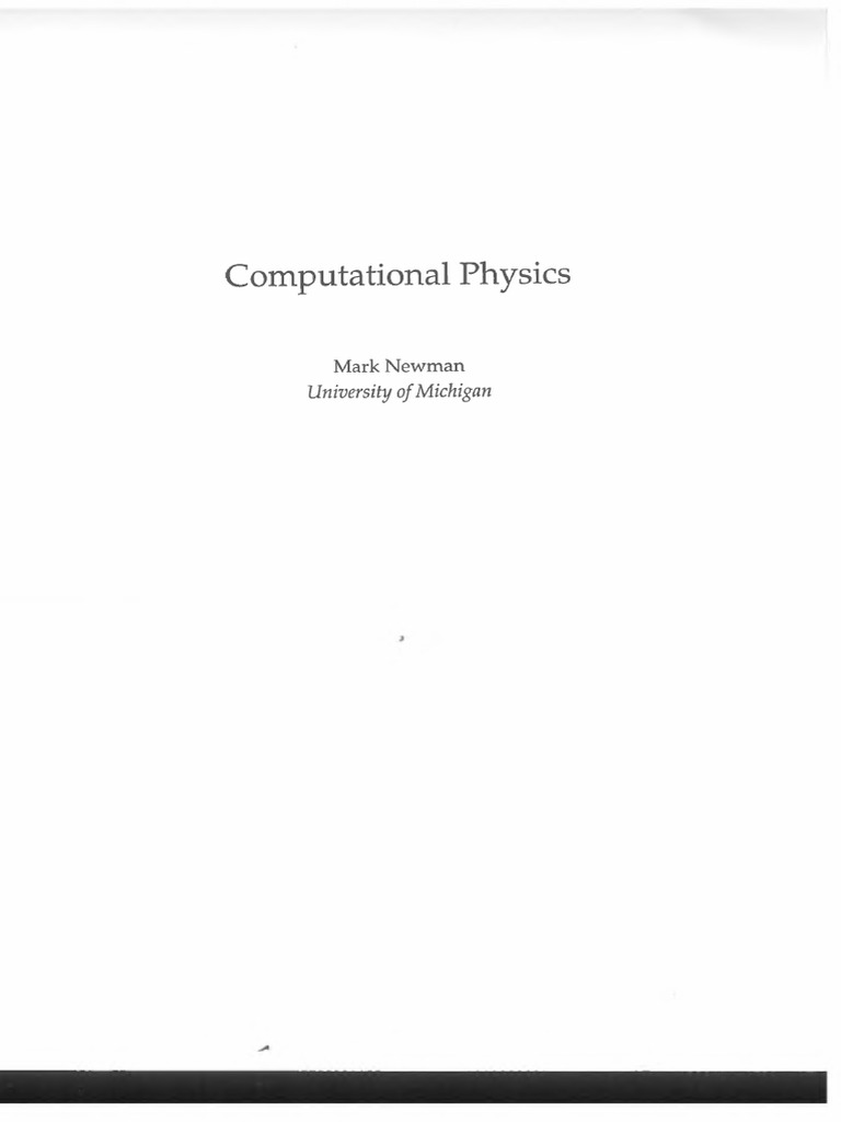 (University of Michigan) Mark Newman - Computational Physics-University ...