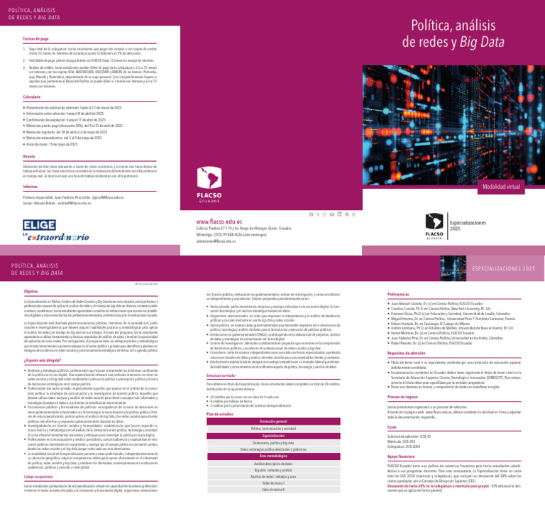 N Politica - Analisis - de - Redes - y - Big - Data - 2025 - 2 | PDF | Big Data | Datos