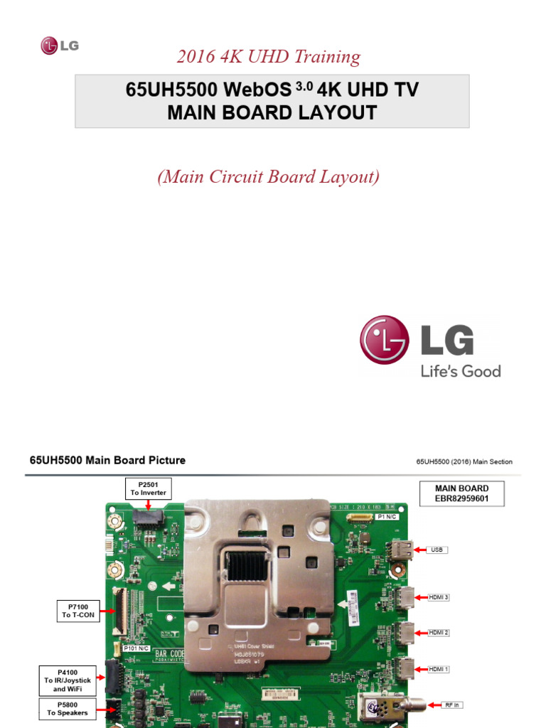 LG Interconnect LED 65UH5500 | PDF | Manufactured Goods | Electronics