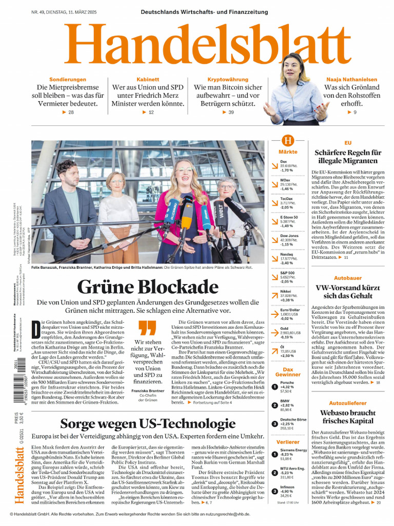 Handelsblatt - 11 März 2025 | PDF