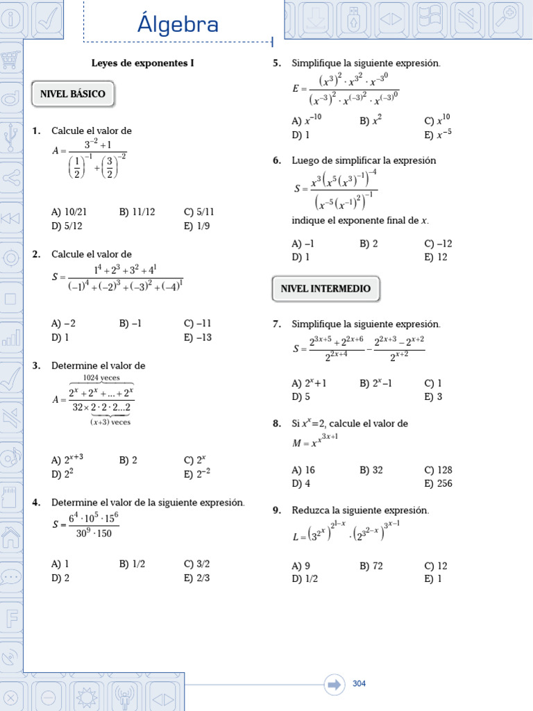 1 - X - Teoría de Exp y Productos Not | PDF | Matemáticas | Álgebra