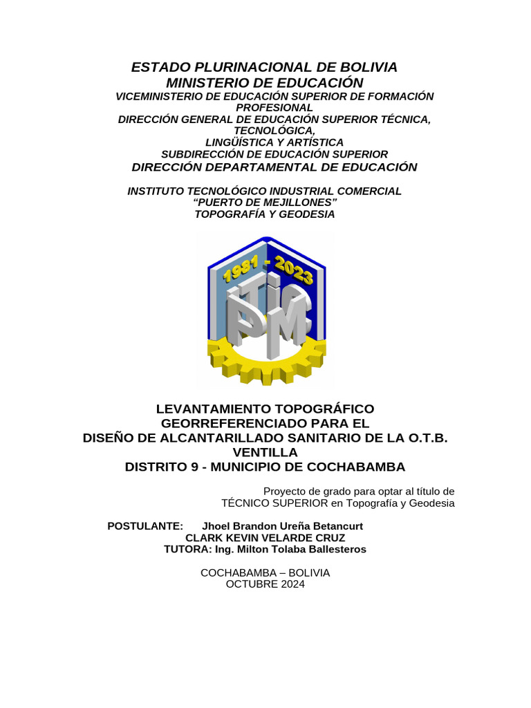 Proyecto Brandon | PDF | Alcantarillado | Topografía