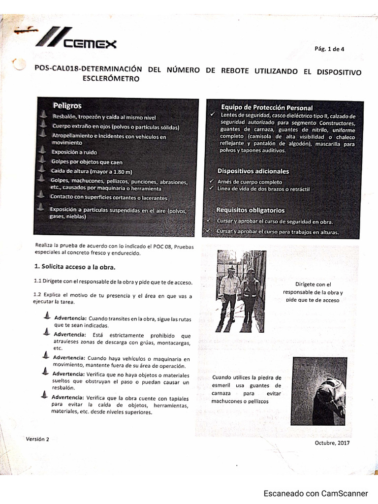 Esclerometro-poc cemex | PDF