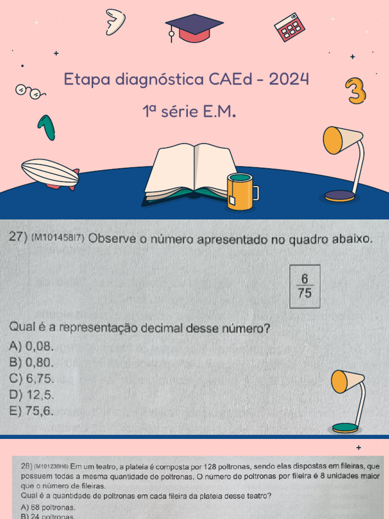 Etapa Diagnostica DO CAEd 2024 | PDF