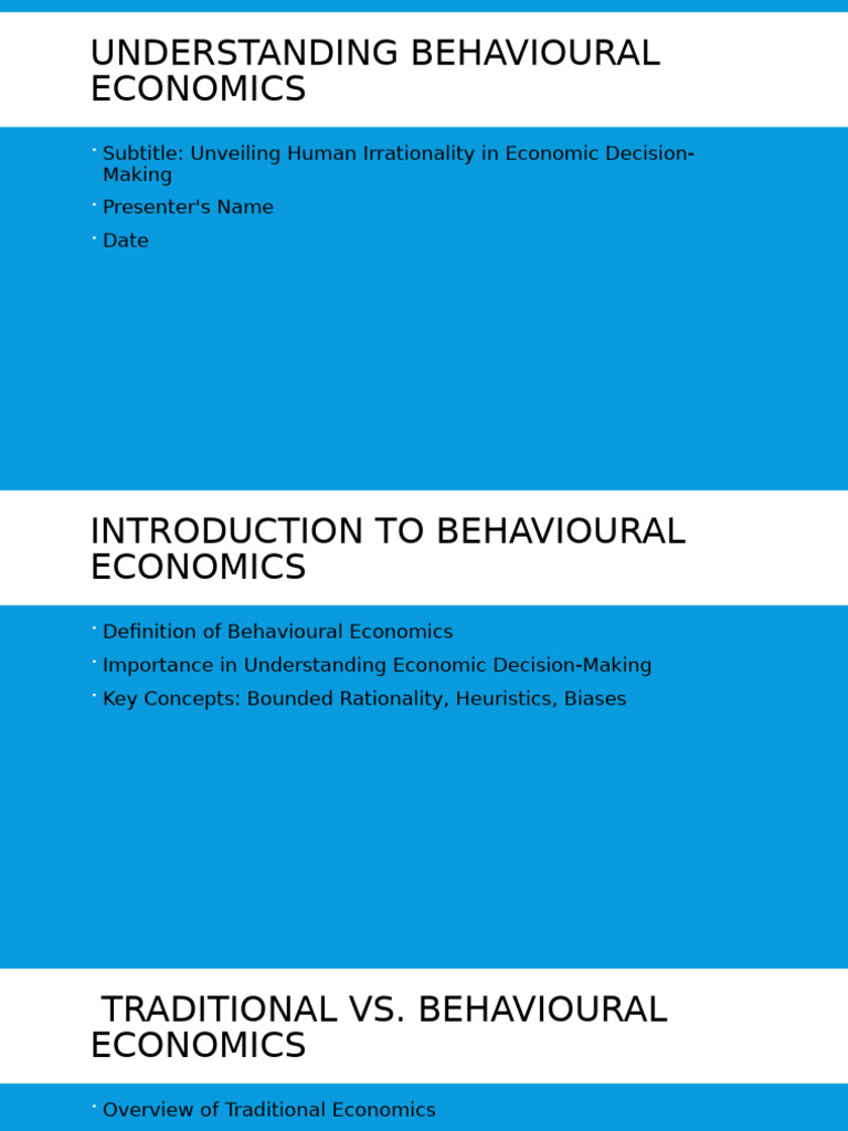 Understanding Behavioural Economics | PDF