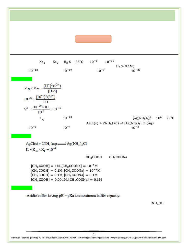 C25 BTTS-05 (Mains) Chemistry Paper-1 | PDF | Chemical Equilibrium ...