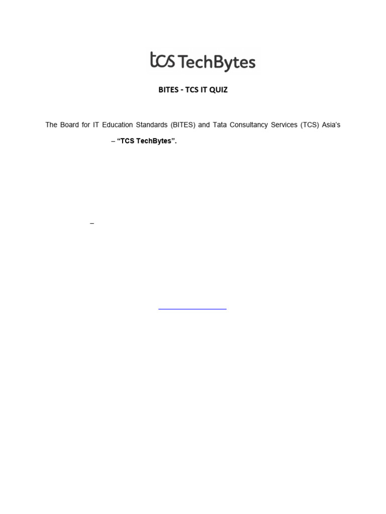 TCS TechBytes 2025 | PDF