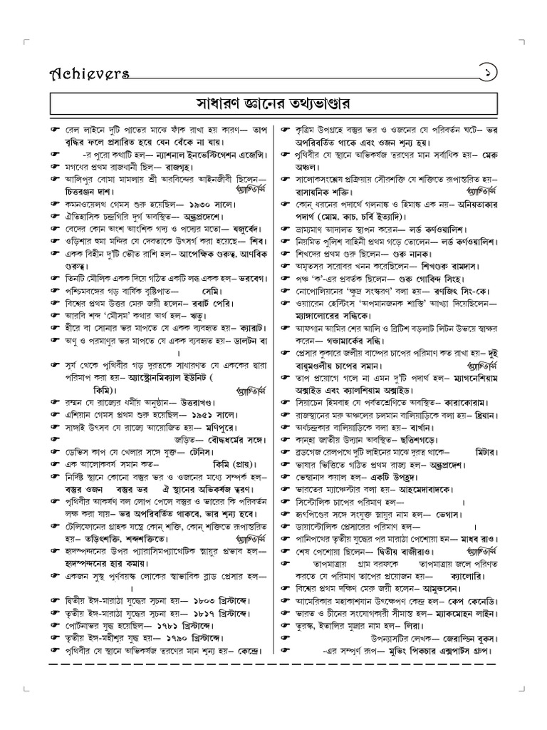 Achiv Jan 21 General Knowledge | PDF
