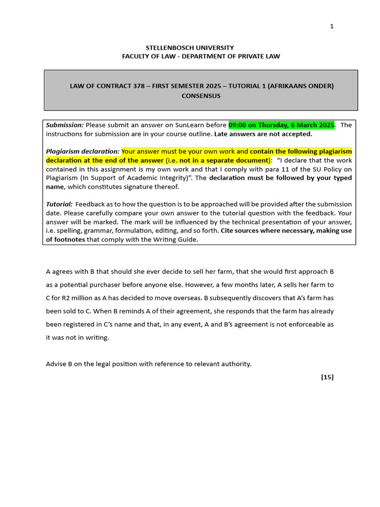 LOC 378 Tutorial 1 (2025) | PDF