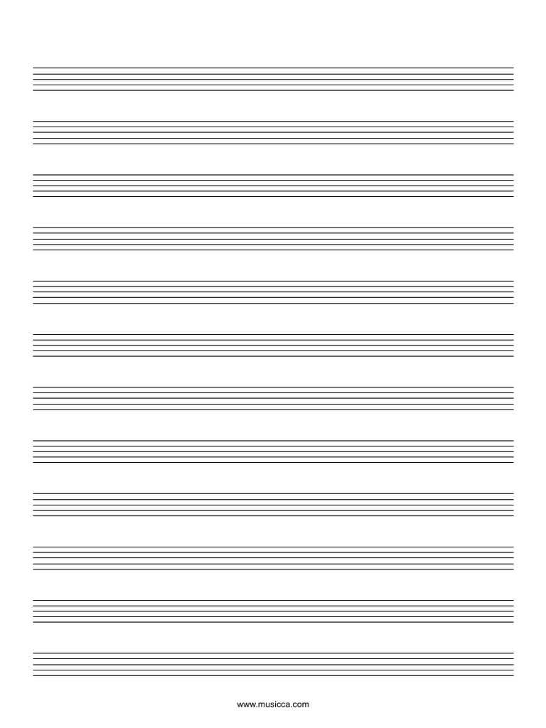 Musical Staff No Clef | PDF