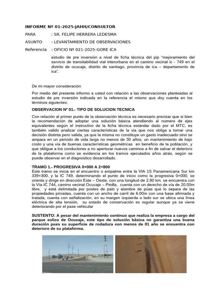 Informe Levantamiento de Observaciones | PDF | Presupuesto