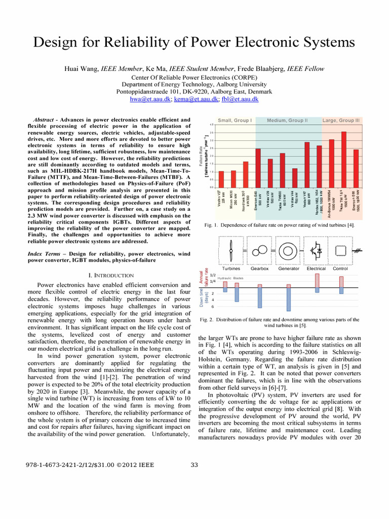 Design For Reliability of Power Electronic Systems | PDF | Reliability Engineering | Photovoltaics