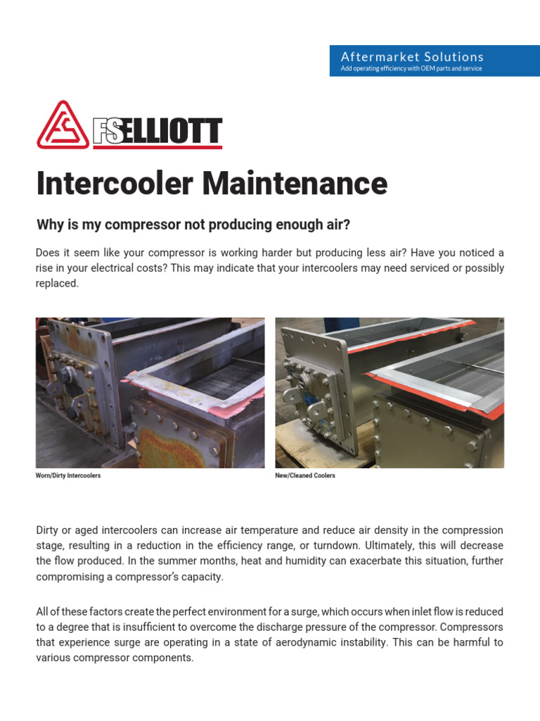 Aftermarket_Solutions_Intercooler_Maintenance | PDF | Gases | Mechanical Engineering