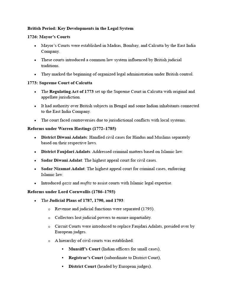 British Legal System | PDF | British Raj | Judge
