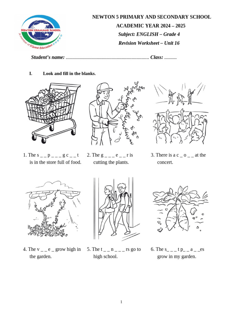 OD3. Unit 16 Review | PDF