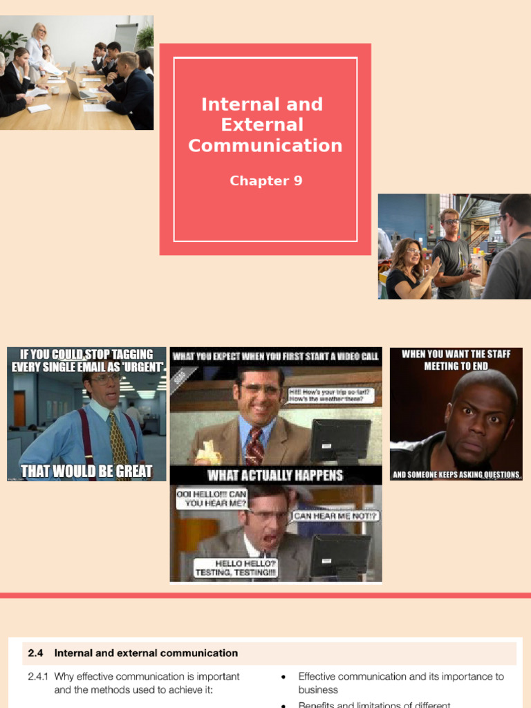 Effective Internal and External Communication | PDF | Communication ...