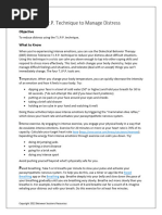 DBT Mindfulness Skills - Worksheet - Therapist Aid | PDF | Dialectical ...