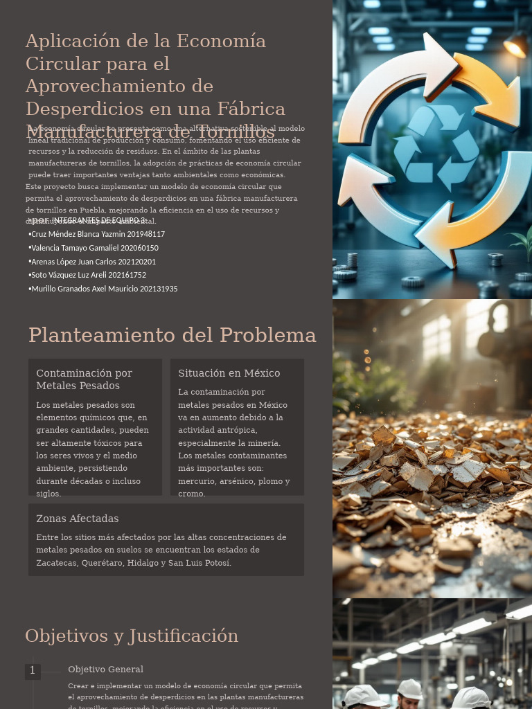 Aplicacion de La Economia Circular para El Aprovechamiento de Desperdicios en Una Fabrica ...