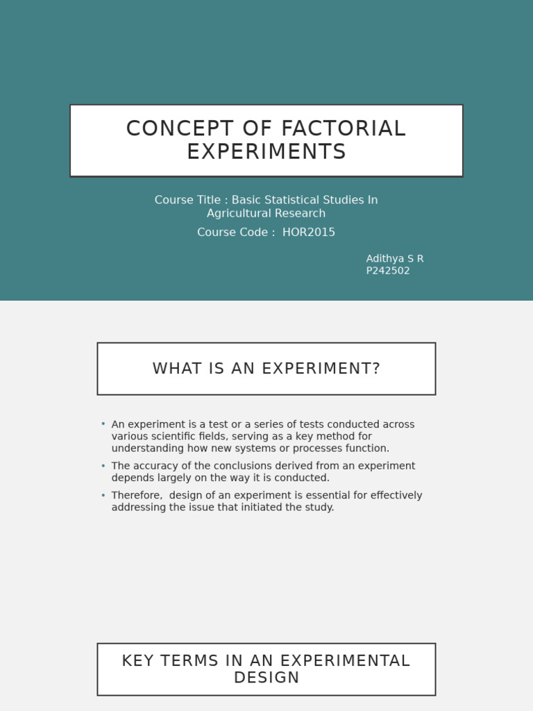 Factorial Experiments Pdf Experiment Fertilizer