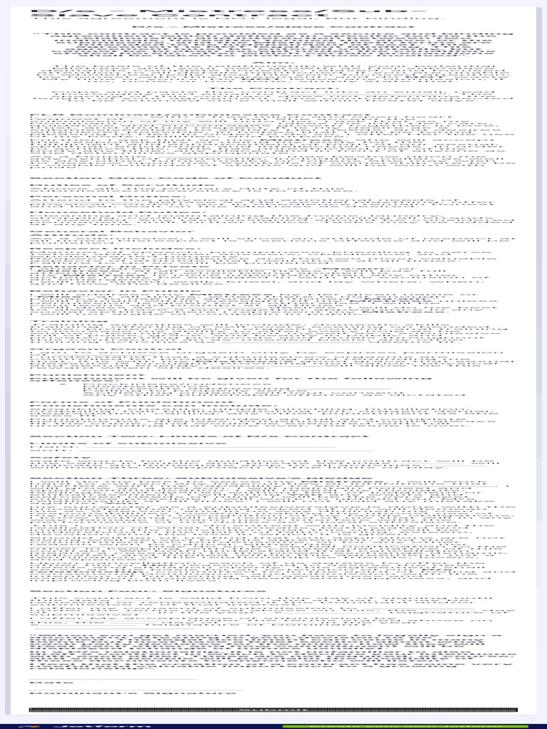 D/s Mistress/Slave Contract Template | PDF | Dominance And Submission ...