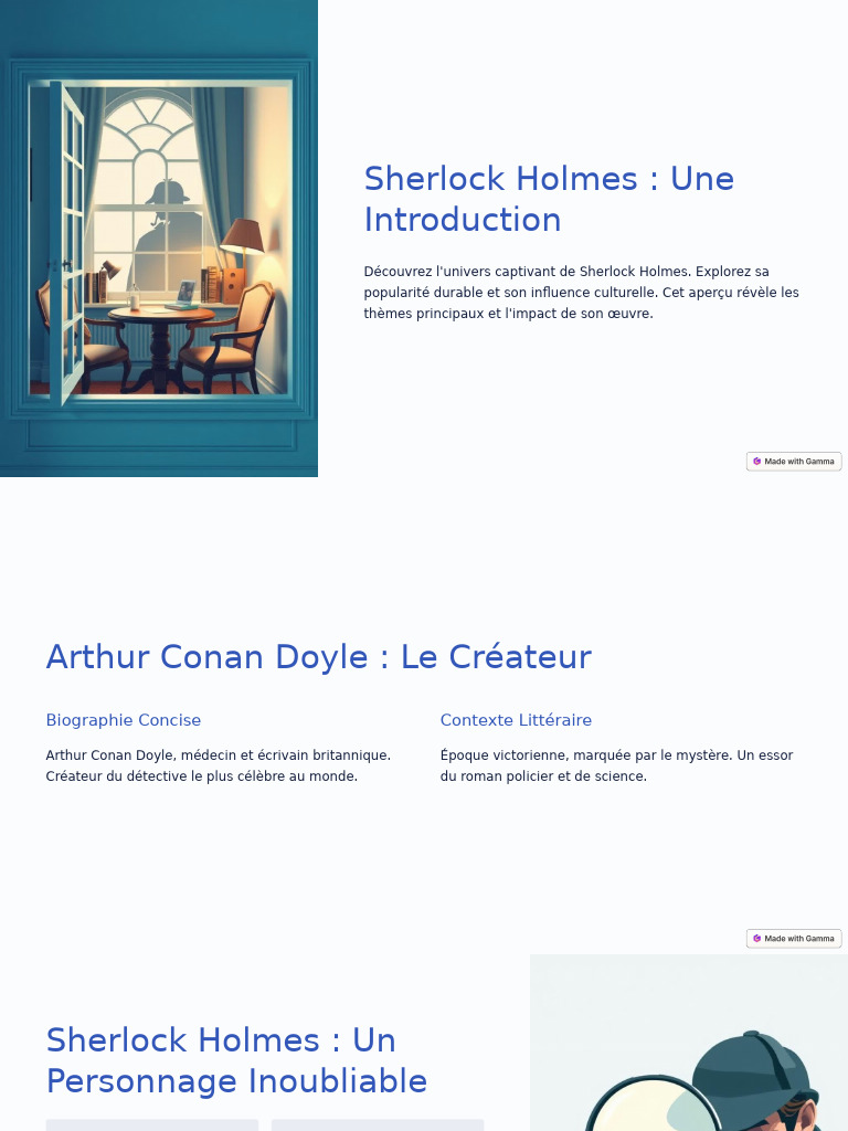 Sherlock Holmes Une Introduction | PDF | Sherlock Holmes | Fiction crime