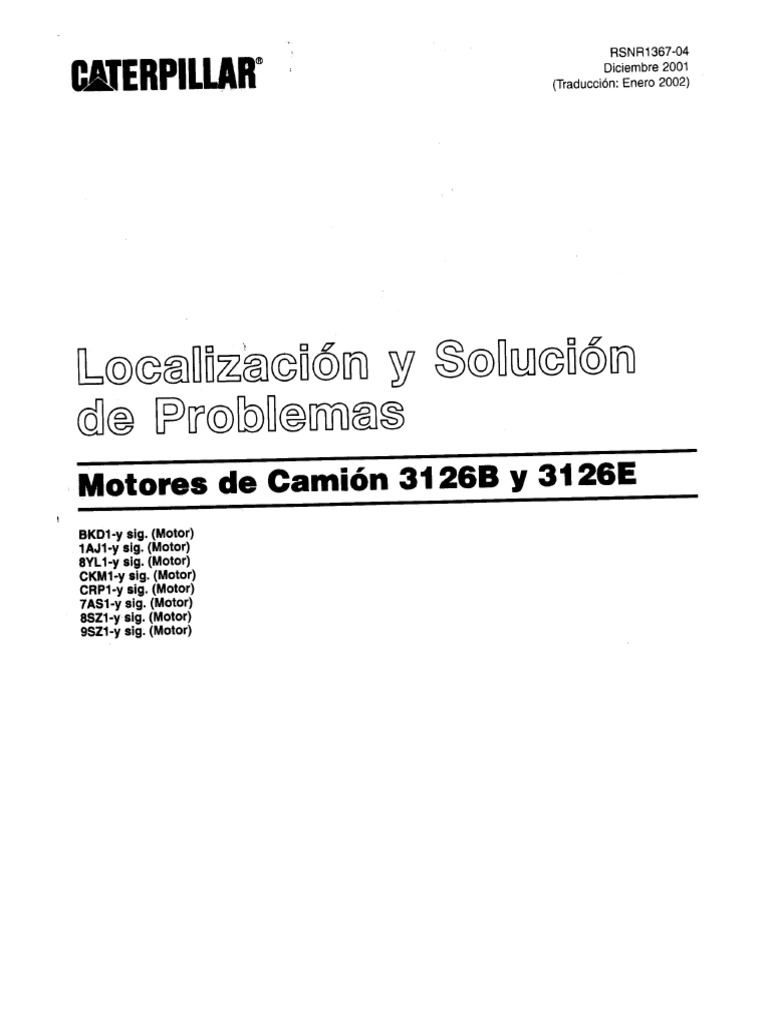 Motor 3126 B 3126e | PDF