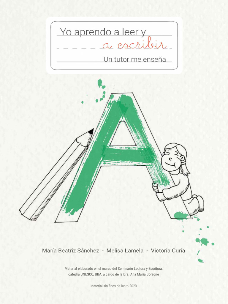 Yo Aprendo a Leer y a Escribir Un Tutor | PDF | Literatura