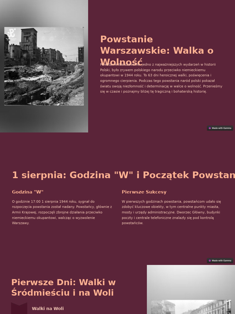 Powstanie Warszawskie Walka o Wolnosc | PDF