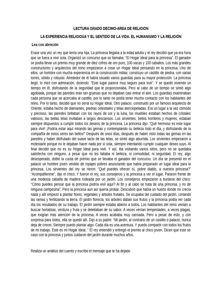 Lectura Grado Decimo | PDF