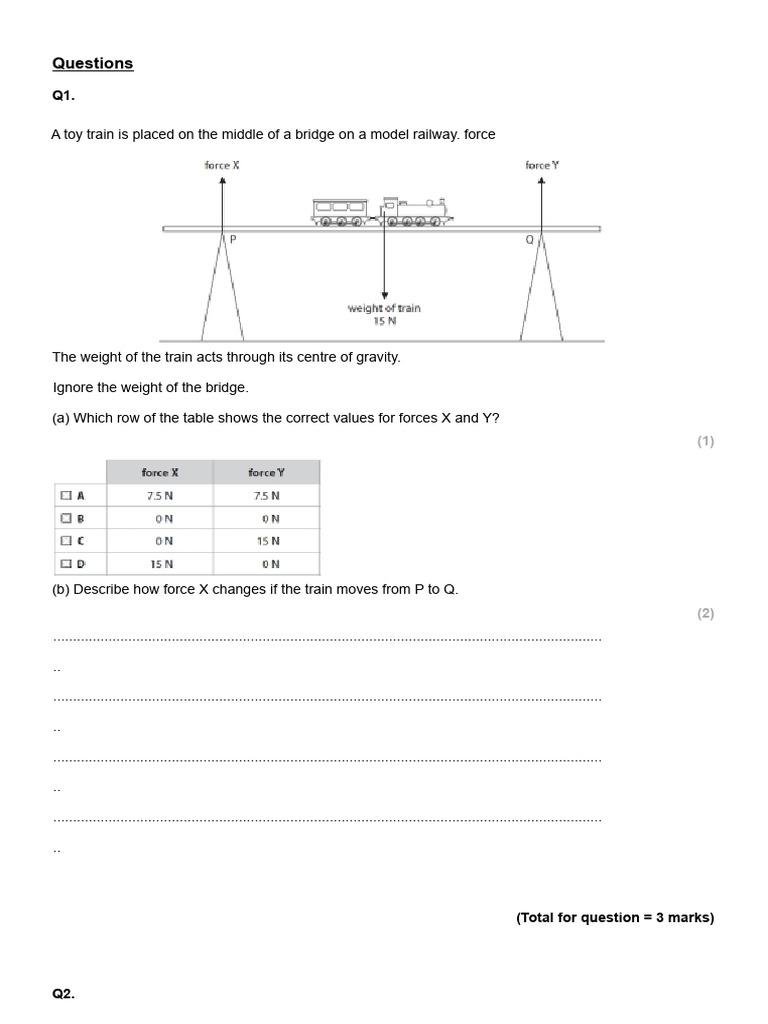 Moments Igcse | PDF | Force | Weight