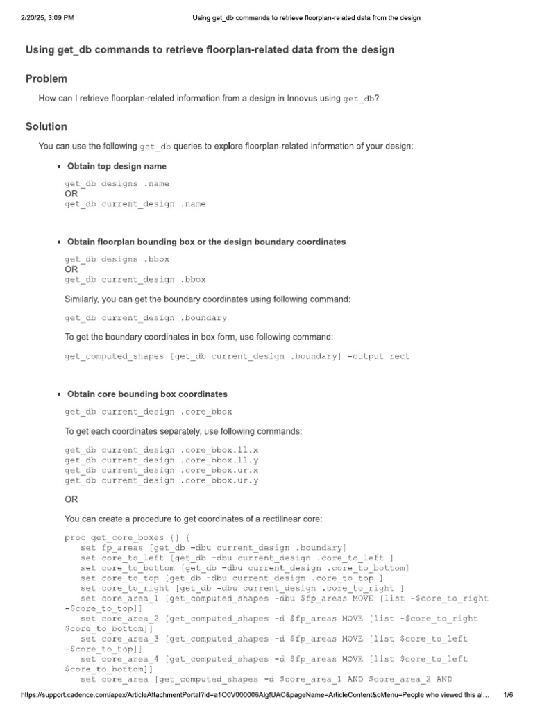 Get DB Commands | PDF