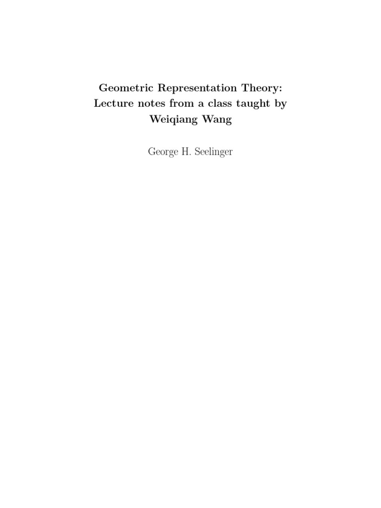 Quiver Notes | PDF | Representation Theory | Basis (Linear Algebra)