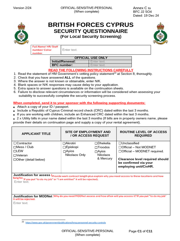 New Security Questionnaire | PDF