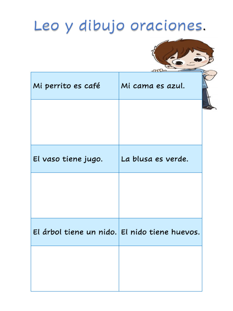 dibujo oraciones | PDF