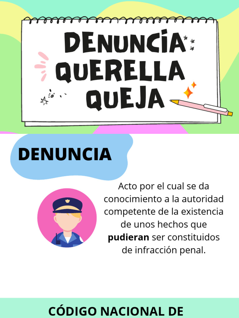 Demanda Querella Queja | PDF | Queja | Justicia