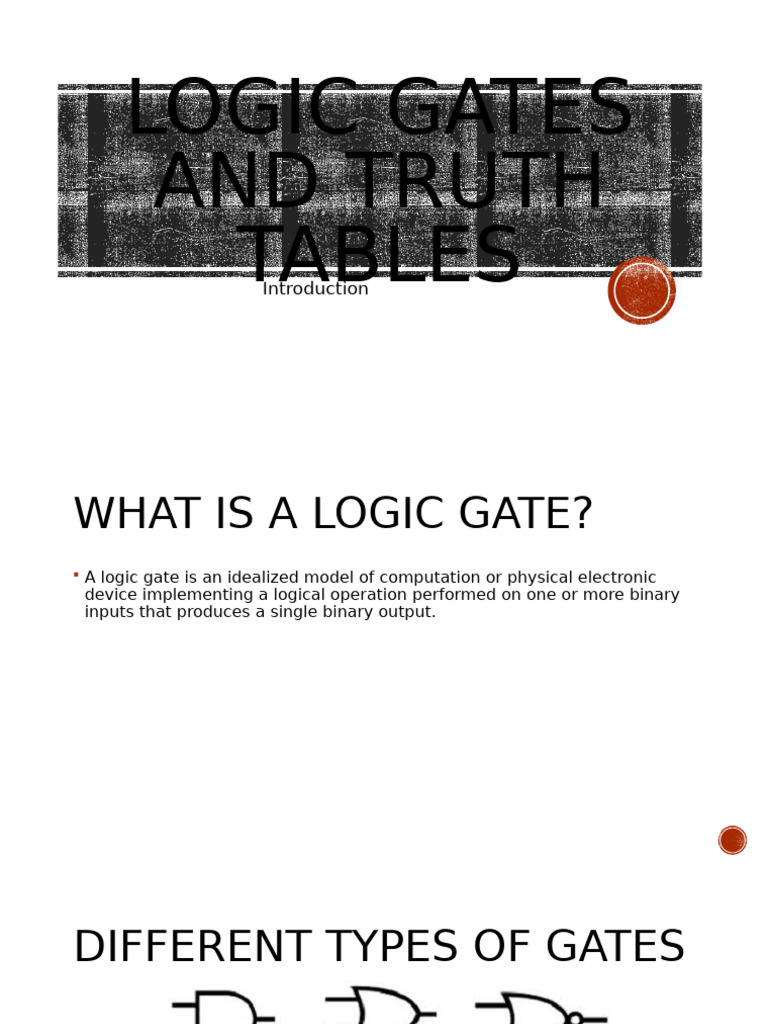 Logic Gates | PDF