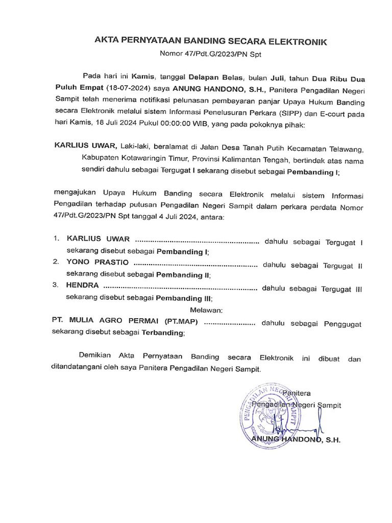 Akta Banding 1721276160 846577 | PDF