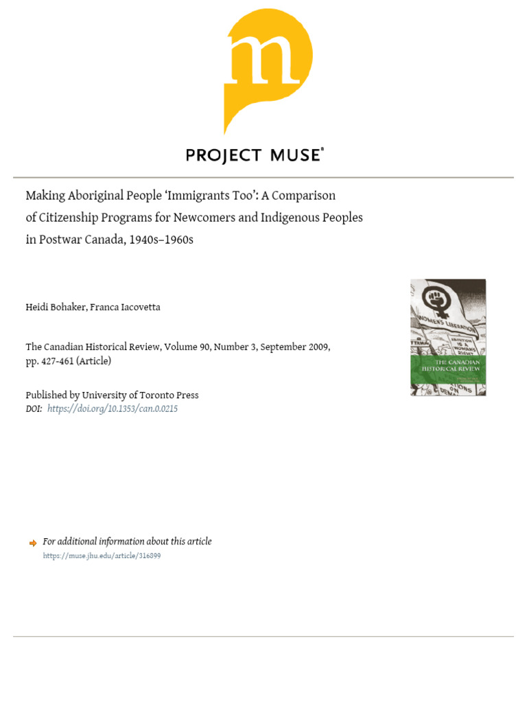 Hist Reading Bohaker-Iacovetta | PDF