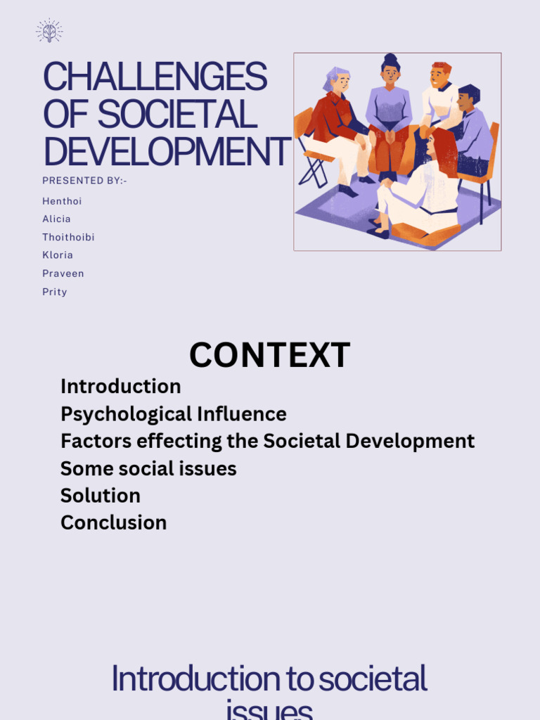 Societal Development Challenges Explained | PDF | Prejudices | Attitude ...