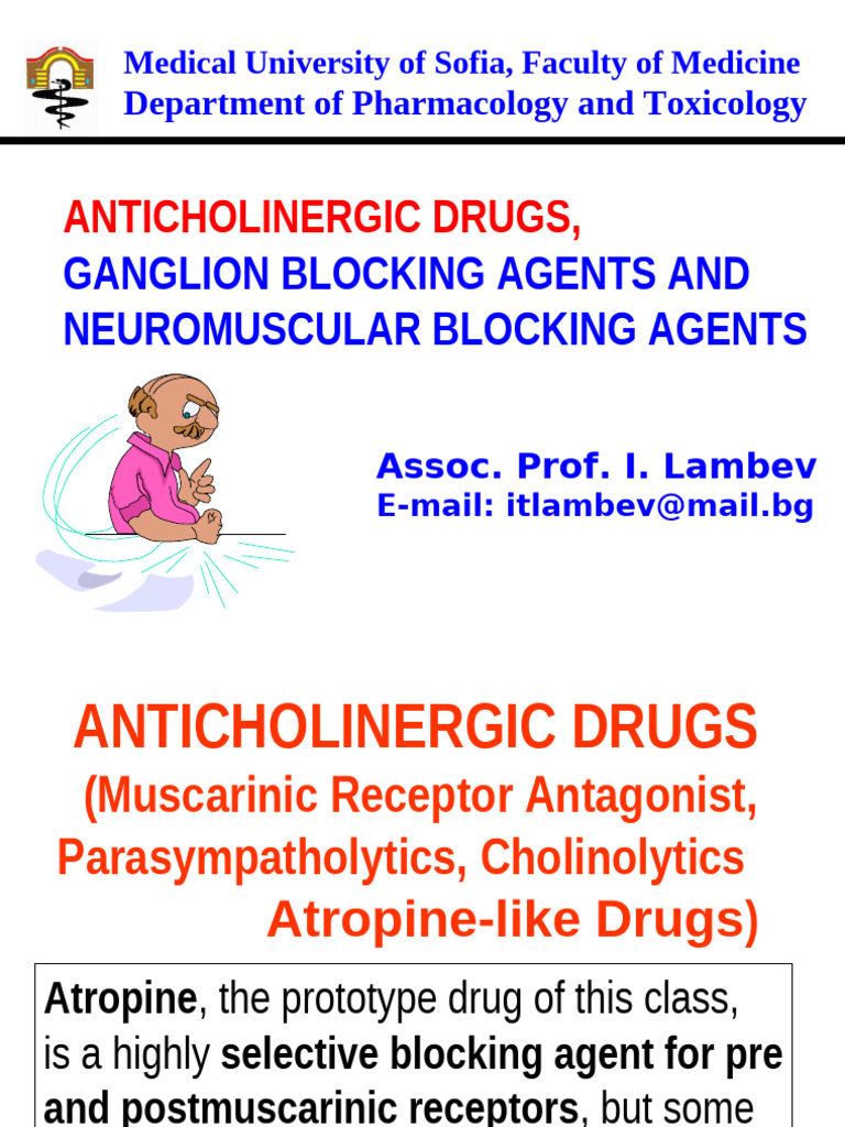 Anticholinergic and Neuromuscular Agents | PDF | Drugs Acting On The ...