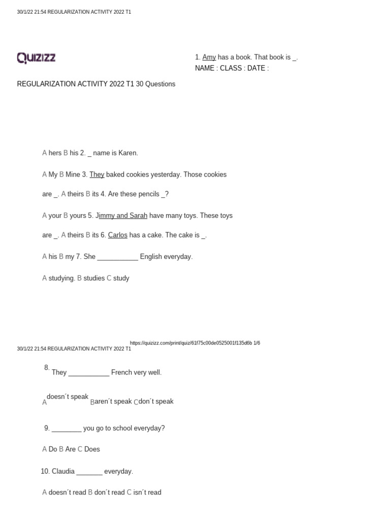 English Class. Regularization. | PDF | Linguistic Morphology