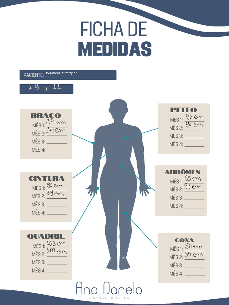 Ficha de Medidas Corporal 5 | PDF