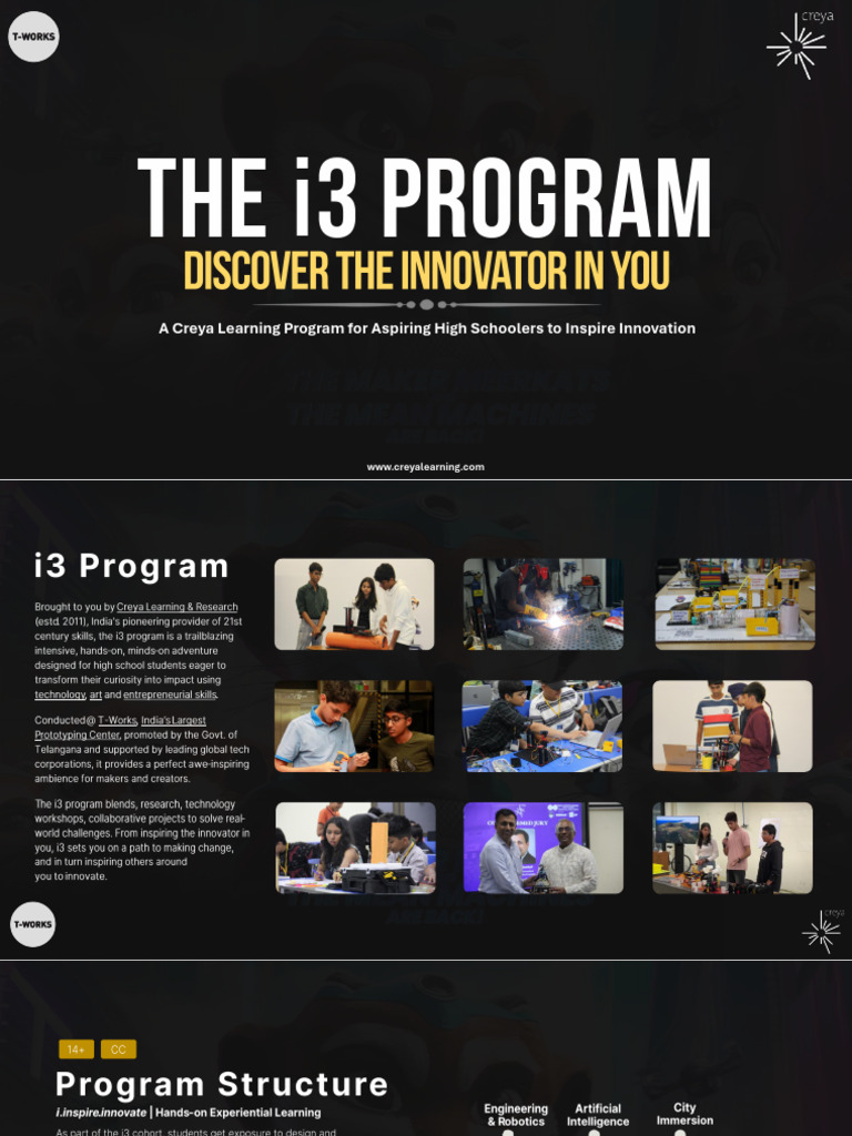 Creya Learning Program for High Schoolers | PDF