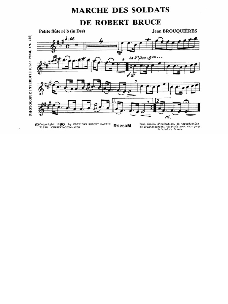 Marche Des Soldats de Robert Bruce | PDF