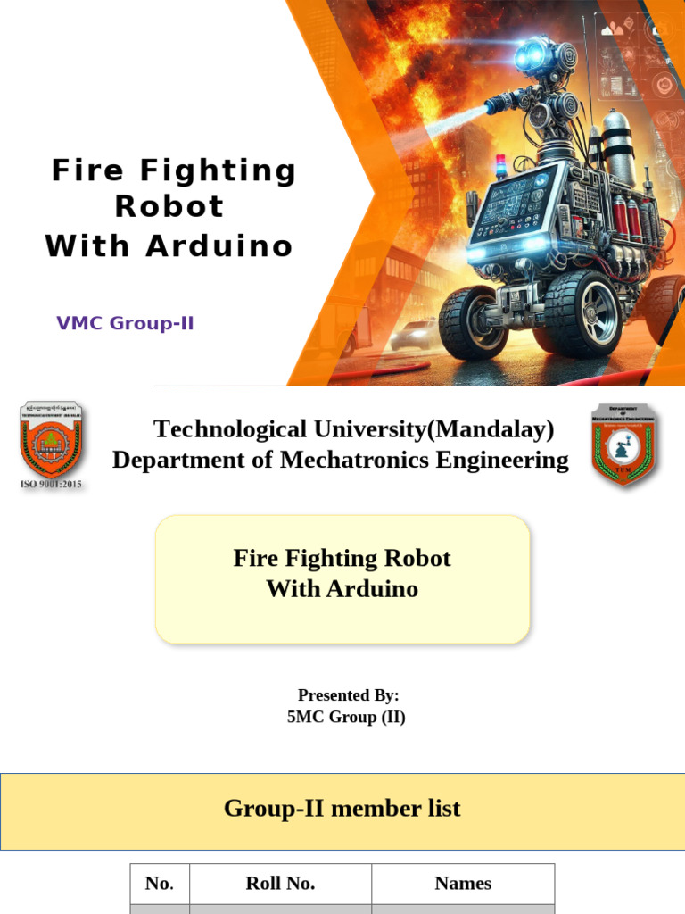 Fire Fighting Robot | PDF | Firefighting | Robot