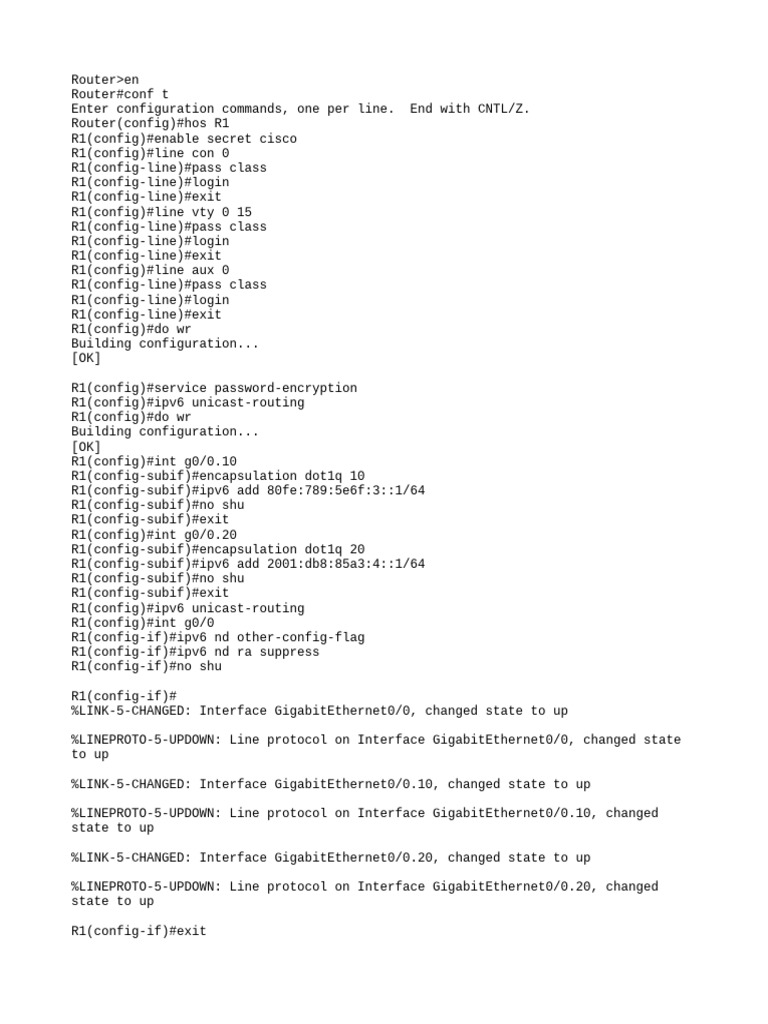 Router dhcp vlan ipv6 | PDF