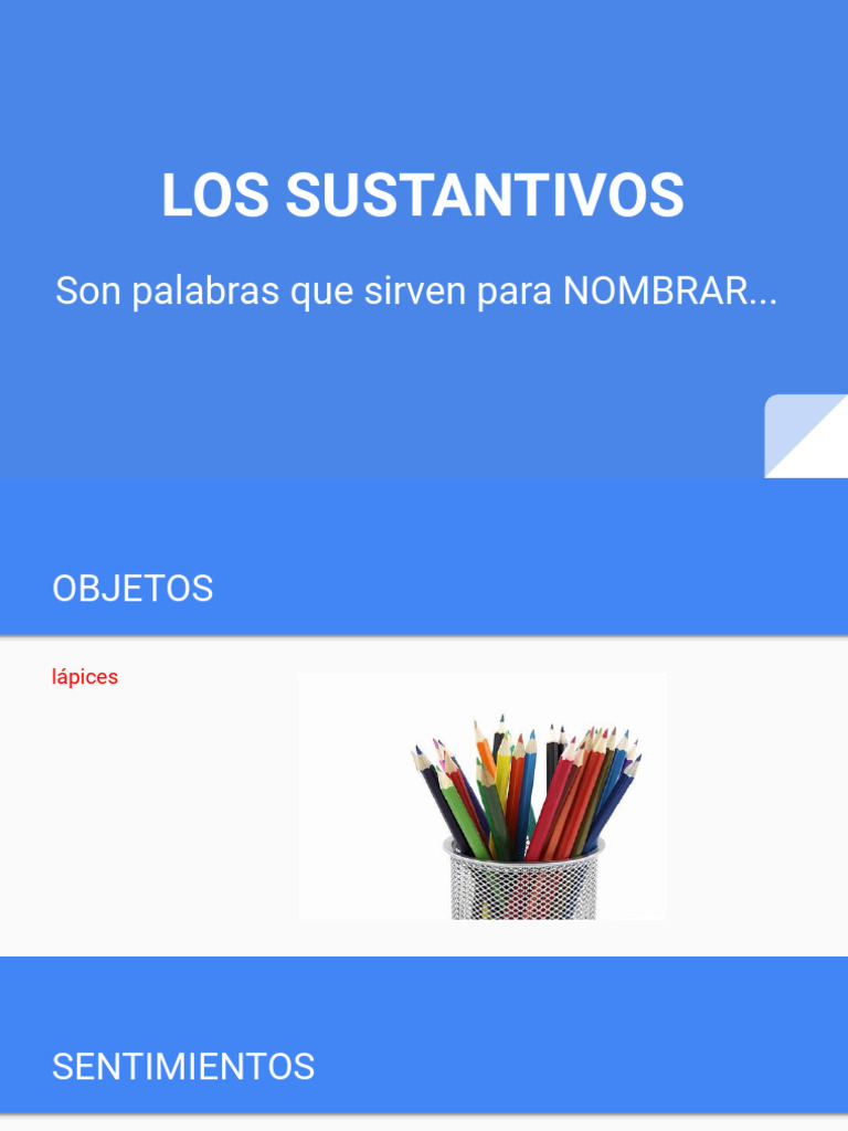 Clasificación de Sustantivos en Español | PDF | Sustantivo | Lingüística
